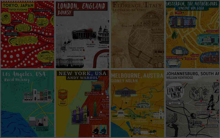 The Art of Map Design – With 8 Famous Artists | MakeMyTrip Blog